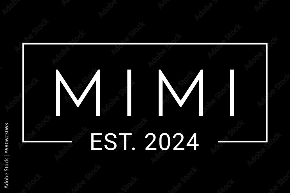 Mimi Est 2024 Soon To Be Grandma Pregnancy Announcement Shirt Design