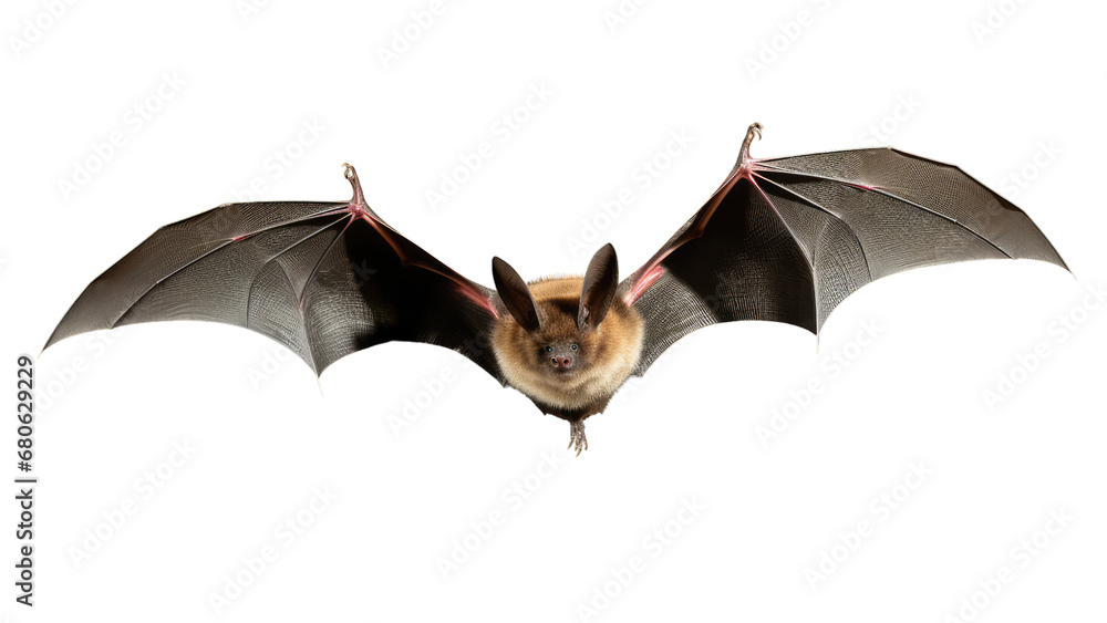 Bat in flight. Wing flap on Isolated transparent background, PNG file ...