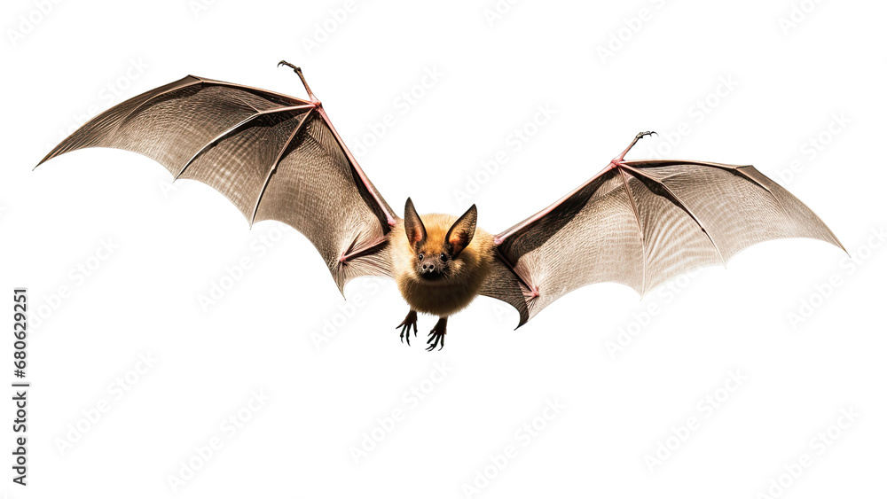 Bat in flight. Wing flap on Isolated transparent background, PNG file ...