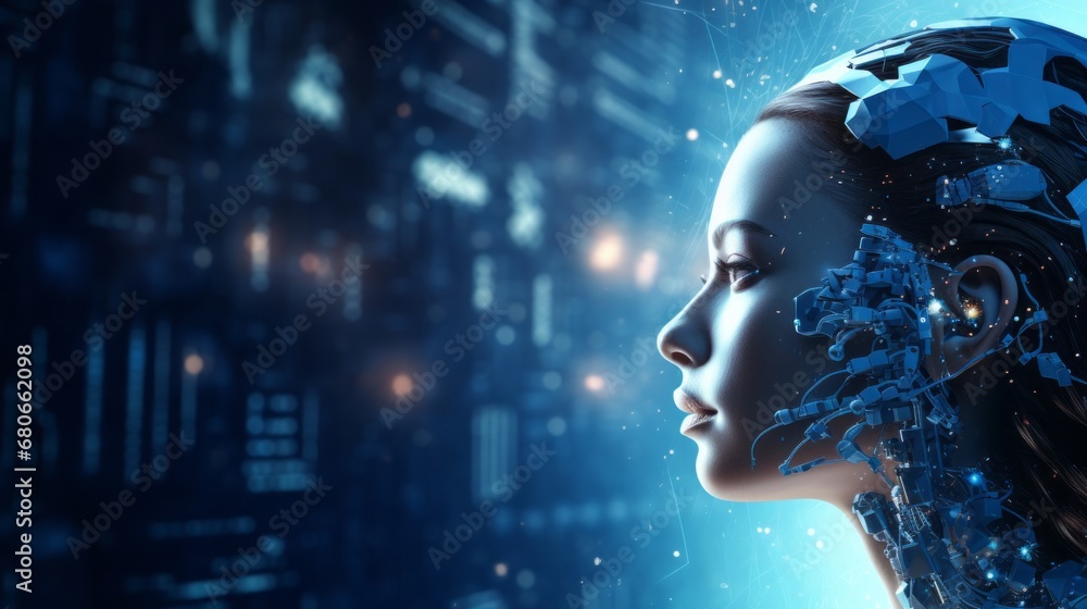 Artificial Intelligence technology, machine learning, neural networks ...