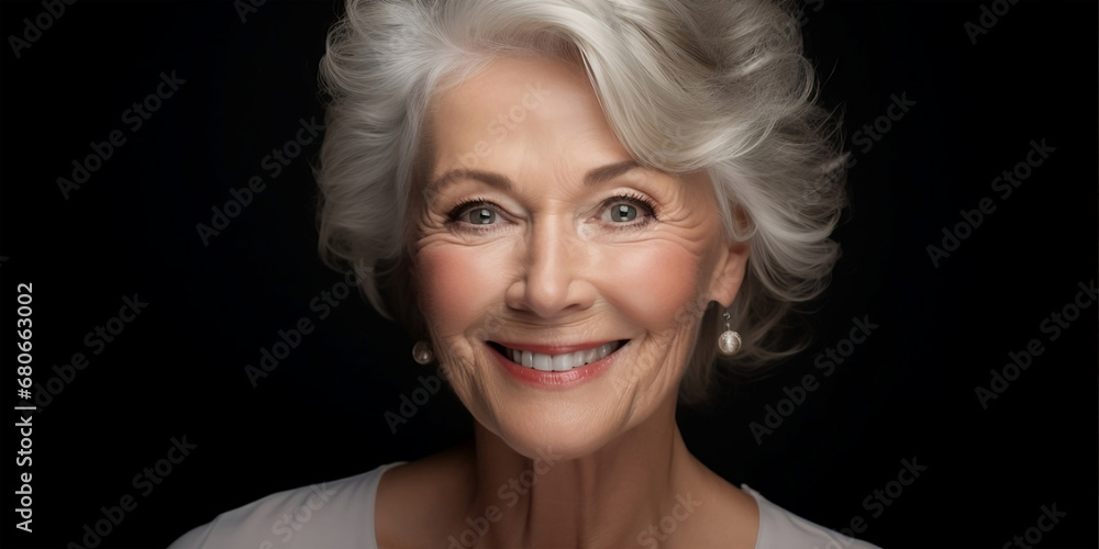 Old women face. Women's faces. Healthy Mature old lady close up ...
