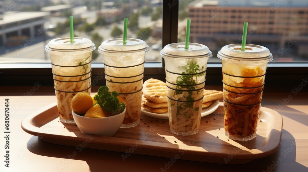 Healthy Take Away Food Drinks Disposable, Background Images, Hd ...