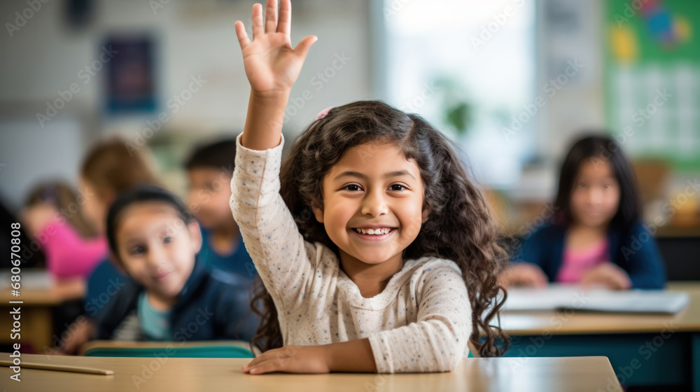 Smiling Mexican Student Eager to Contribute in Multicultural Classroom ...