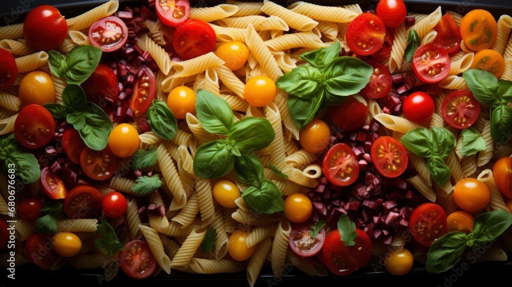 Uncooked Pasta Vegetables Cooking Background Top, Background Images, Hd ...