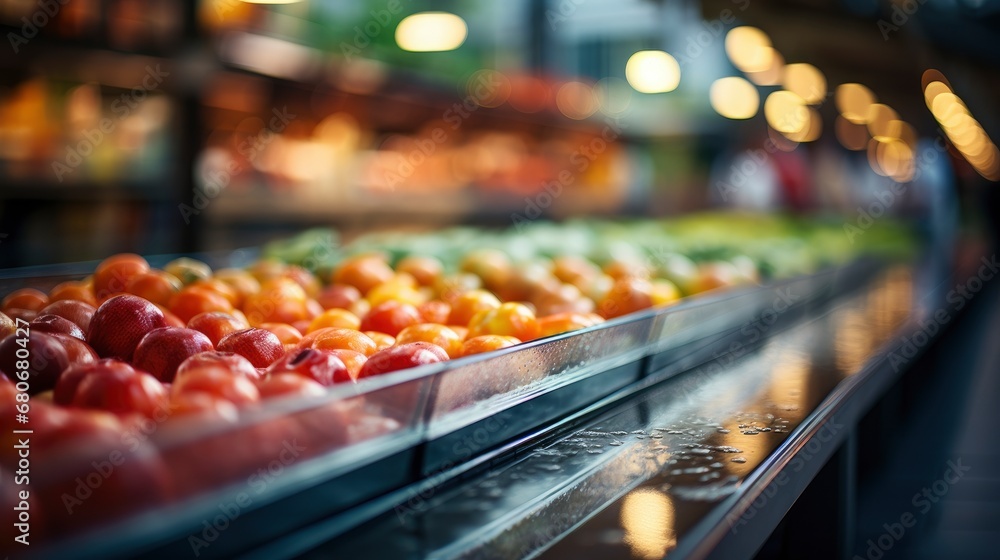 Supermarket Aisle Shelves Blurred Background, Background Images, Hd ...