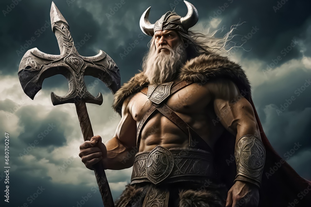 Perun Slavic God of Thunder, Sky, Lightning, Storms, Rain, Law, War ...