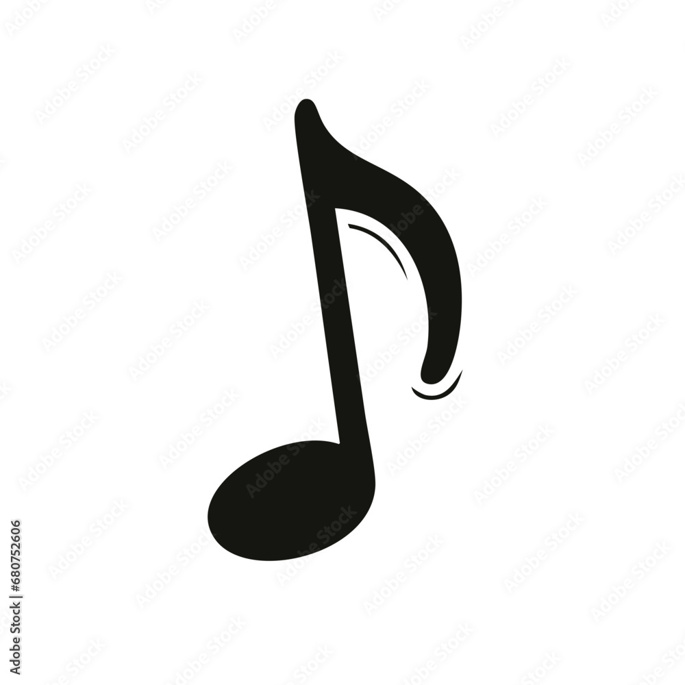 Music notes icon. Musical key signs. Vector symbols on white background ...
