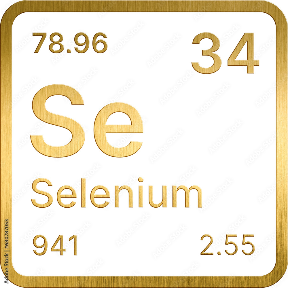 Golden 34. Selenium (Se) - Periodic table of the chemical elements ...