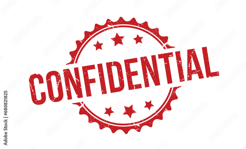 confidential stamp red rubber stamp on white background. confidential ...