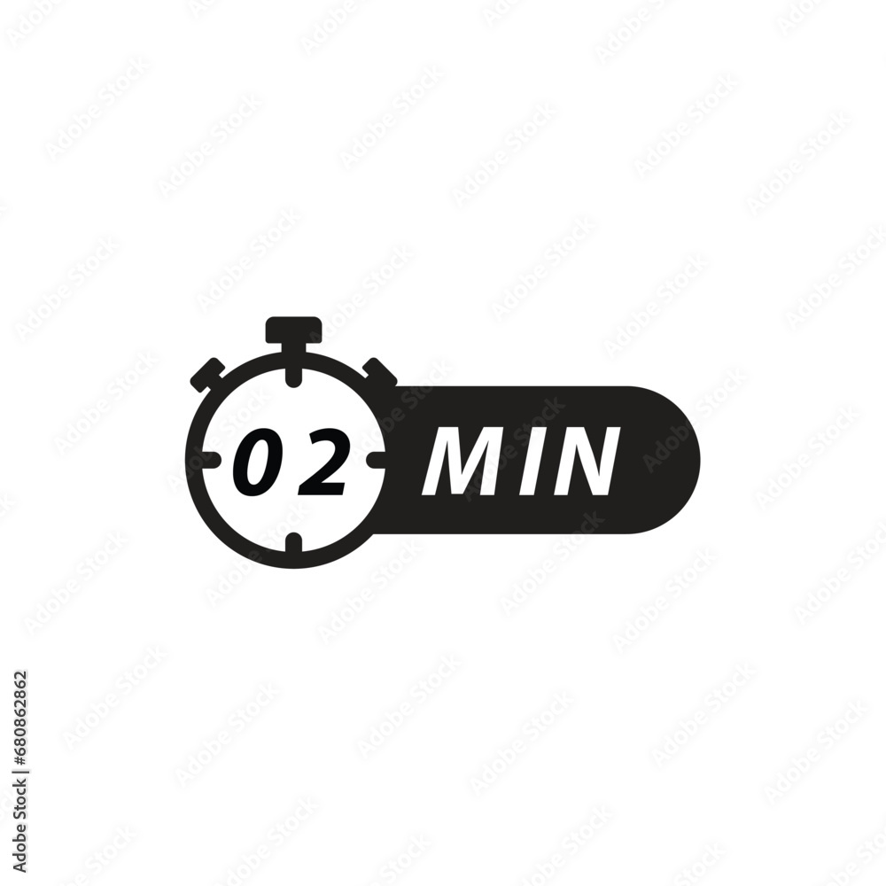 Timer, clock, stopwatch isolated on white background. Label cooking ...