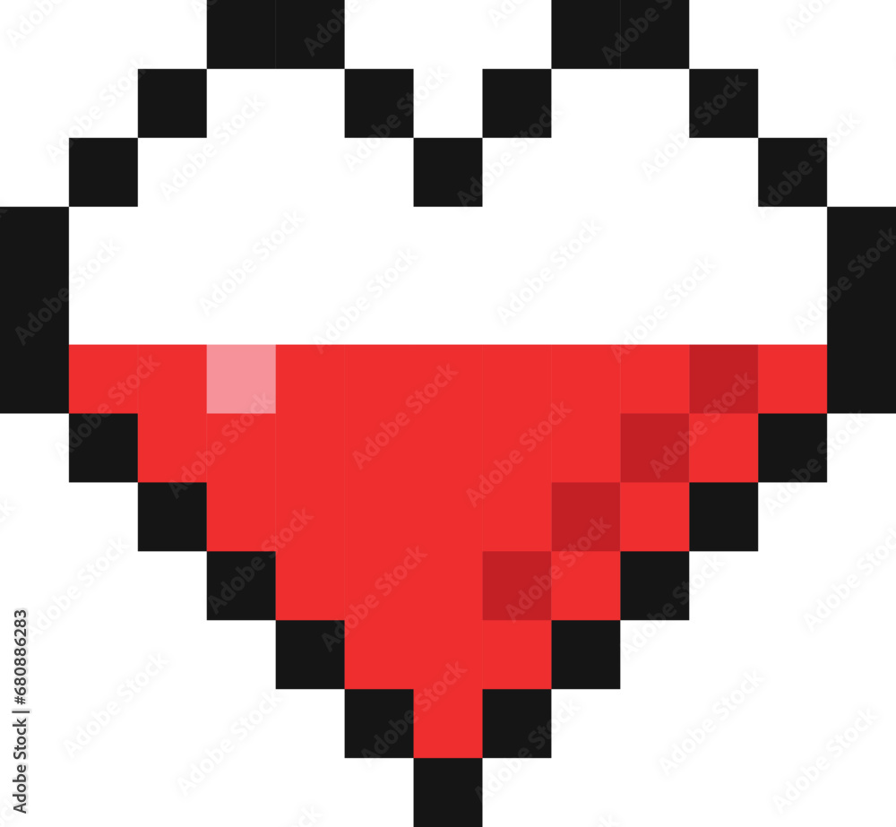 Pixel Heart, Pixel SVG, Pixel Heart svg, Game Over svg, Health Bar svg ...