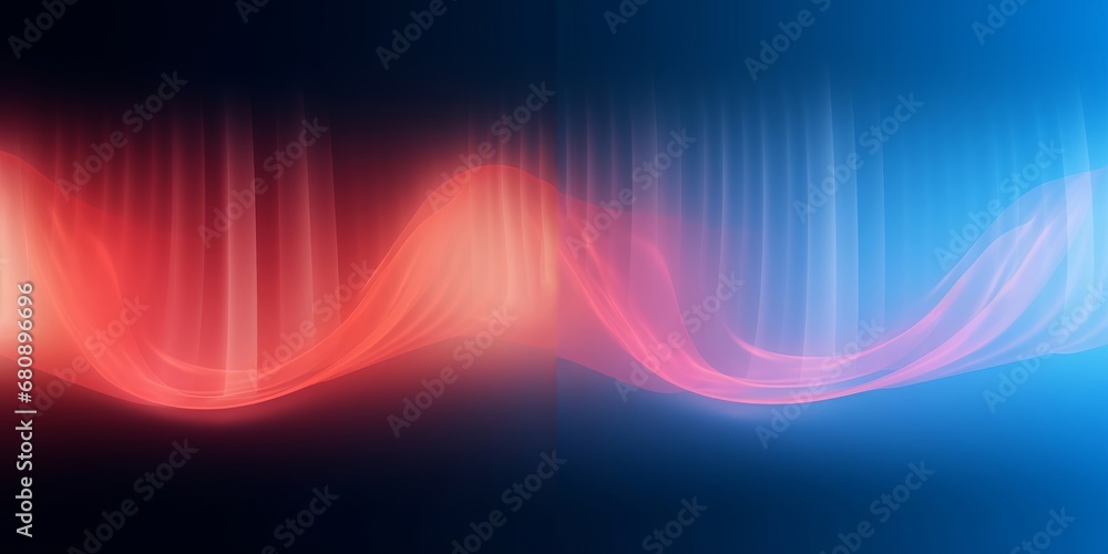 Warm air flow on a light background. Infrared wind wave light effect ...