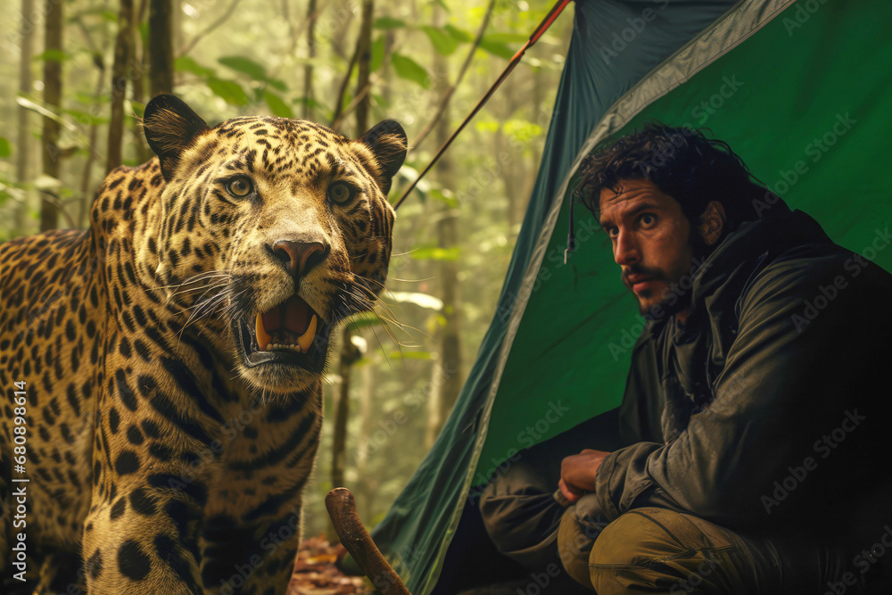 An intense encounter between a fearless naturalist and a wild jaguar in ...