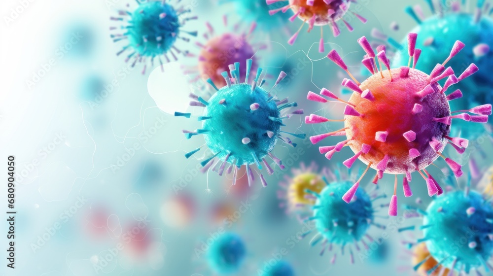 High-Resolution Virology: Abstract Art Mapping Viral Topography Stock ...