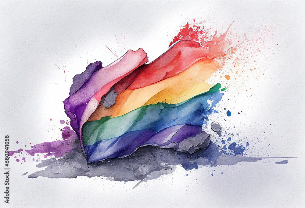 Abstract background colours of the Pride flag, the rainbow symbol of ...