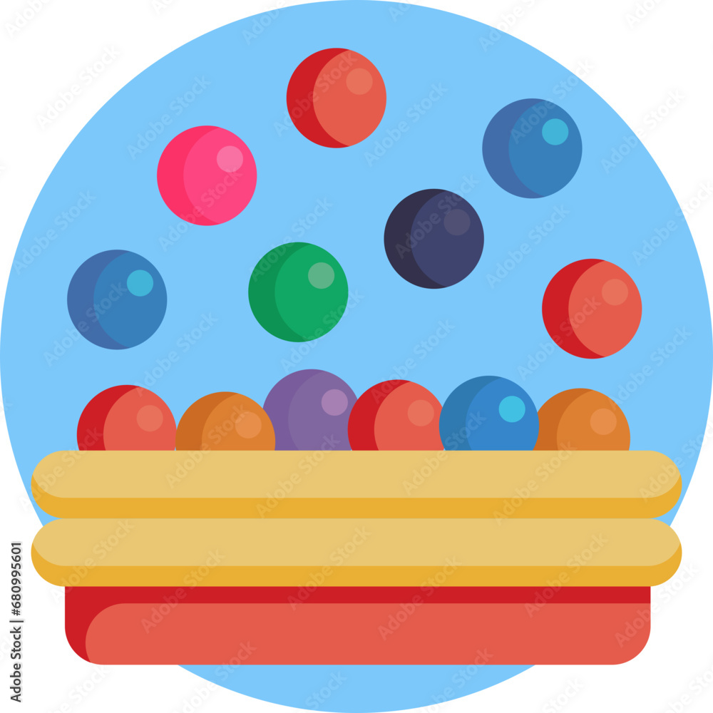 Bring the magic of playtime to your designs with this Ball Pit icon in ...