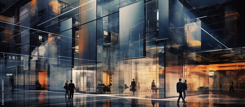 Exploring the Architectural Marvel: A Group of People Meandering Around ...