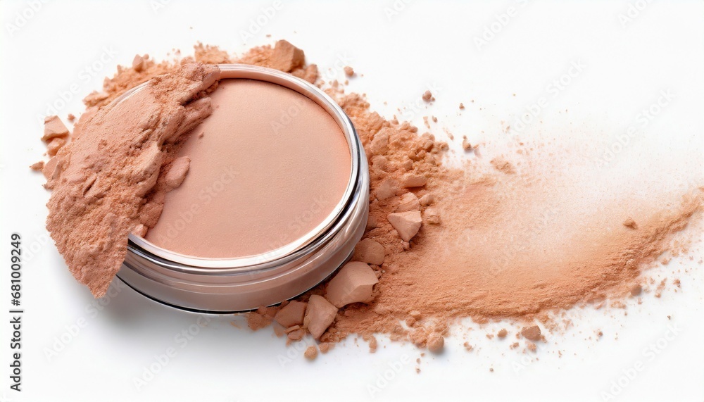 face powder texture isolated on white background Stock Photo | Adobe Stock