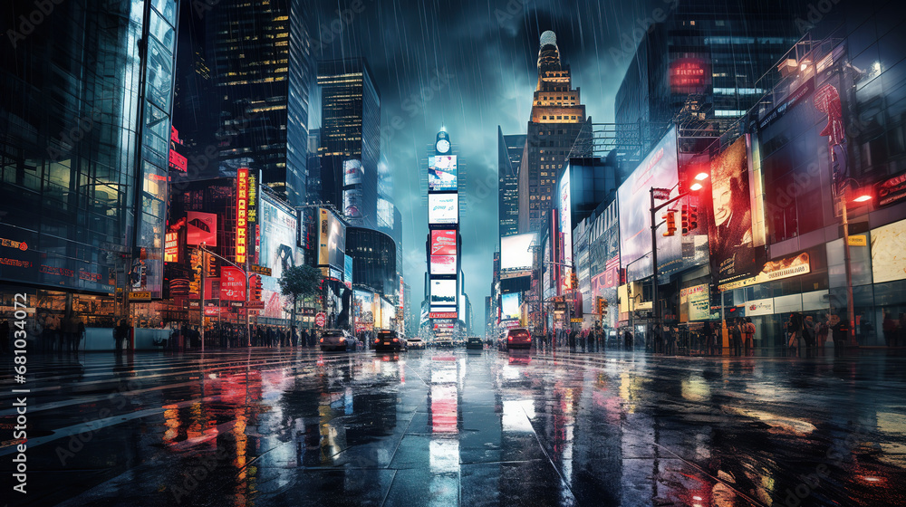 Exploring the City at Night, A Captivating Nocturnal Adventure of Rain ...