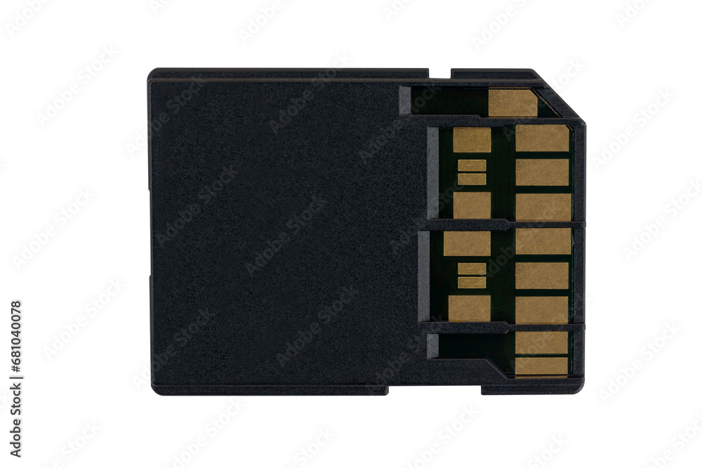 Ultra-fast memory card for 4k video recording, isolated, transparent ...