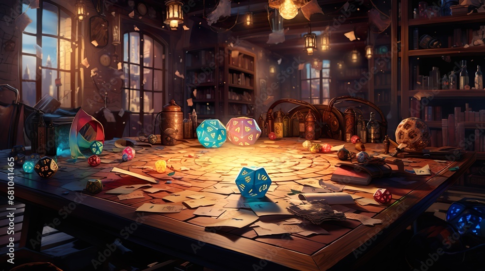 Underground dungeon, fantasy adventure tabletop role play game setting ...