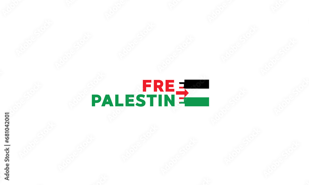 Free Palestine. No war. Flag of Palestine. Support for Palestine. Peace ...