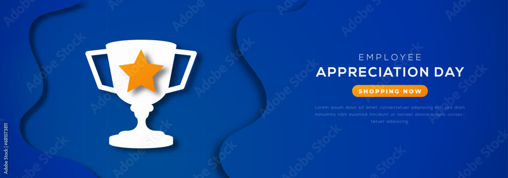 Employee Appreciation Day Paper cut style Vector Design Illustration ...