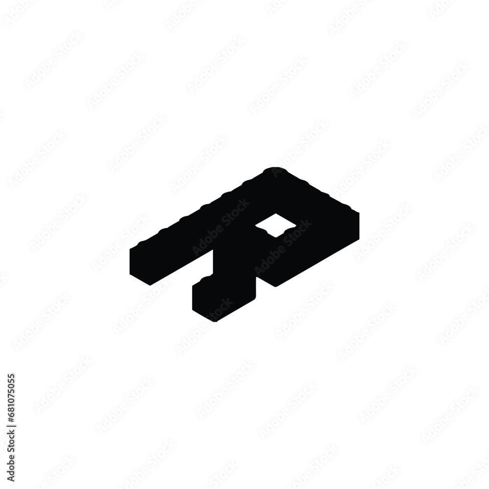 R letter icon. Simple style R company poster background symbol. R brand ...