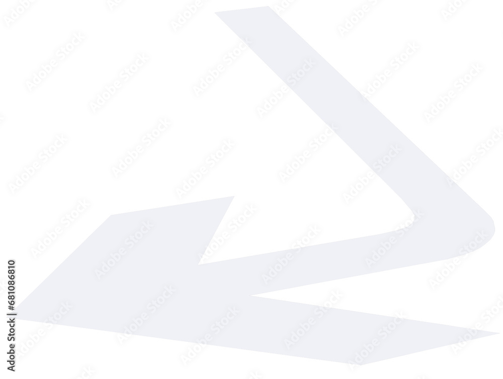 Isolated cutout with transparent background of perspective view of an ...