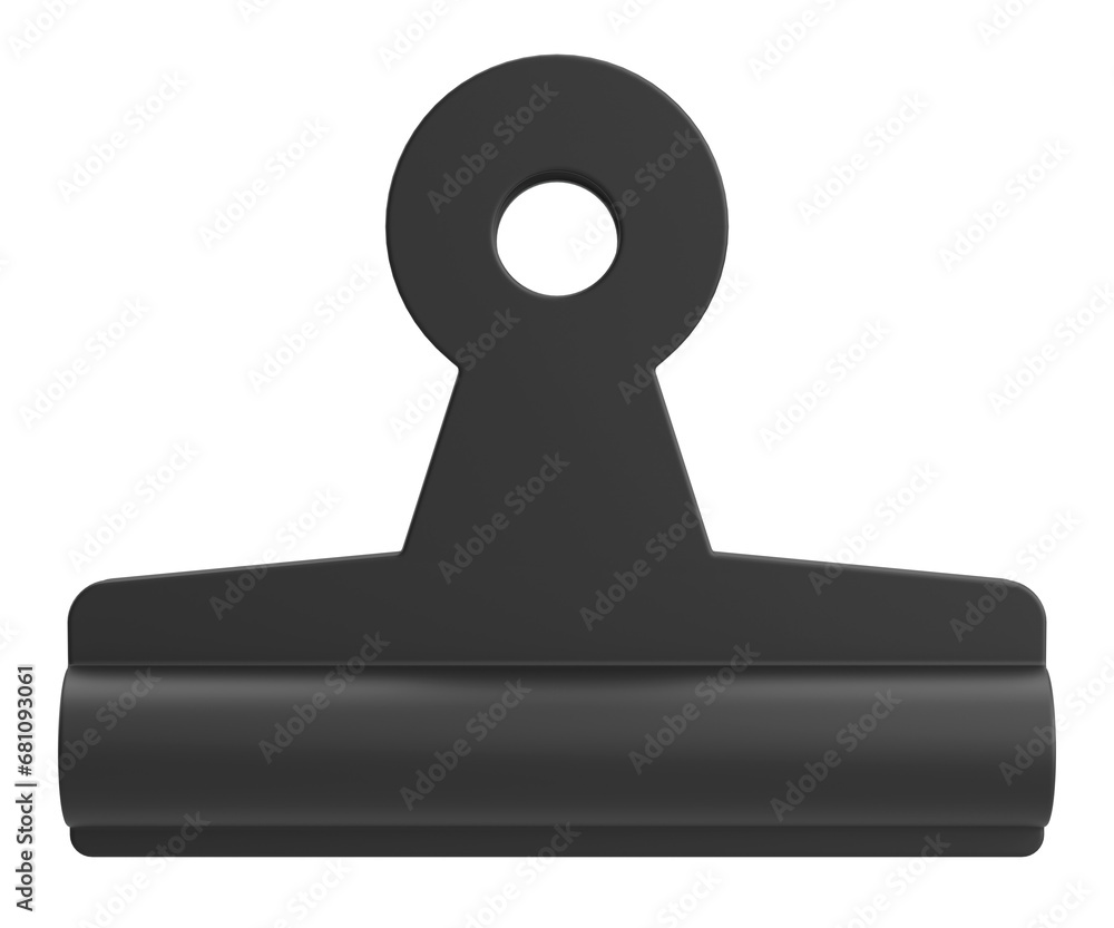 Paper clip. 3D paperclip. 3D illustration. Stock Illustration | Adobe Stock