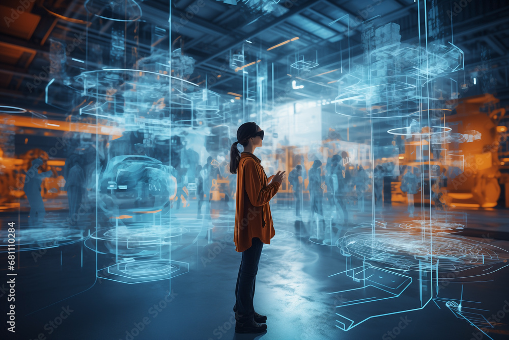 Interactive hologram: Person in an immersive augmented reality ...