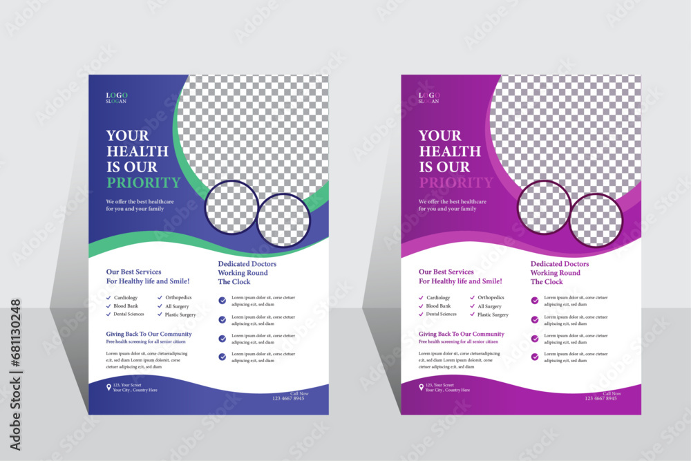 Business Flyer Design Layout Graphic , Company Promotion Marketing ...