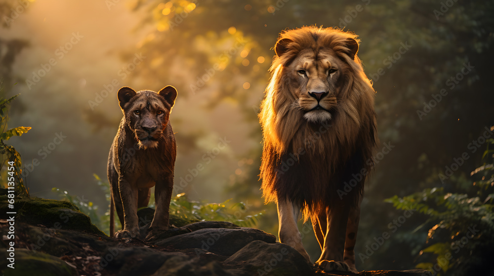 A Liguar, a majestic crossbreed of a male lion and a female jaguar ...