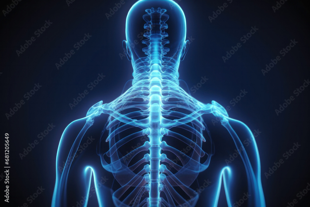 x-rays of the spine, Scoliosis film x-ray show spinal bend in teenager ...