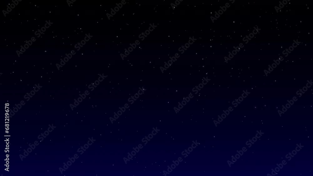 Stars sparkling In the night sky background loop/ 4k animation of an ...