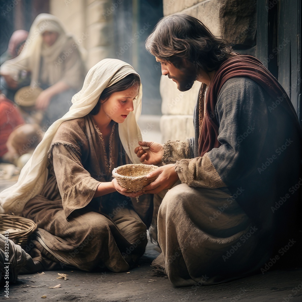Divine Compassion: Jesus Nourishing Souls in the Streets of Jerusalem ...