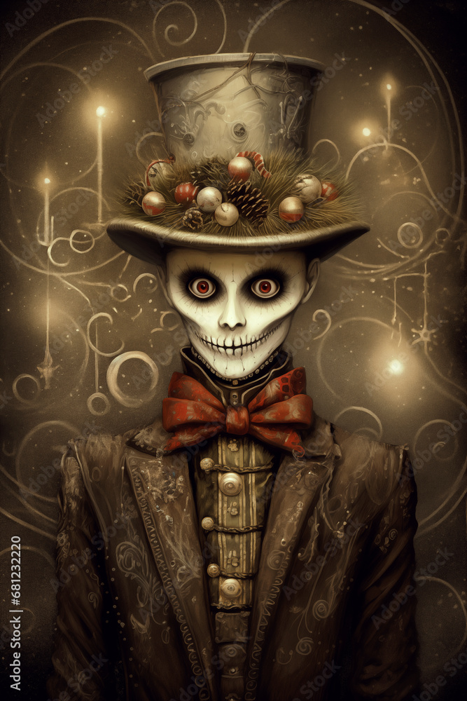 Experience a macabre twist on Christmas with an artistic picture of a ...