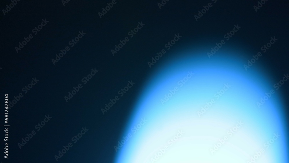 Framed against a black background. Depicts abstraction, light sphere ...