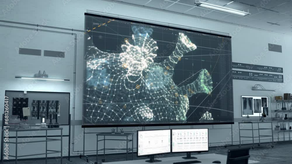 Microscopic Analysis Of Covid-19 Virus In Microbiology Laboratory ...