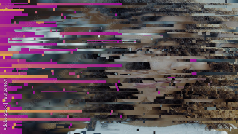 Slit-scan Displacement Transition Stock Template | Adobe Stock