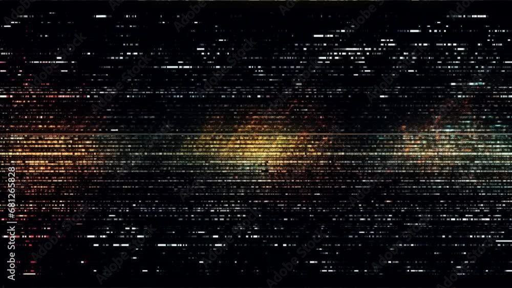 Vintage VHS noise damaged tape signal filter overlay 4k Stock Video ...