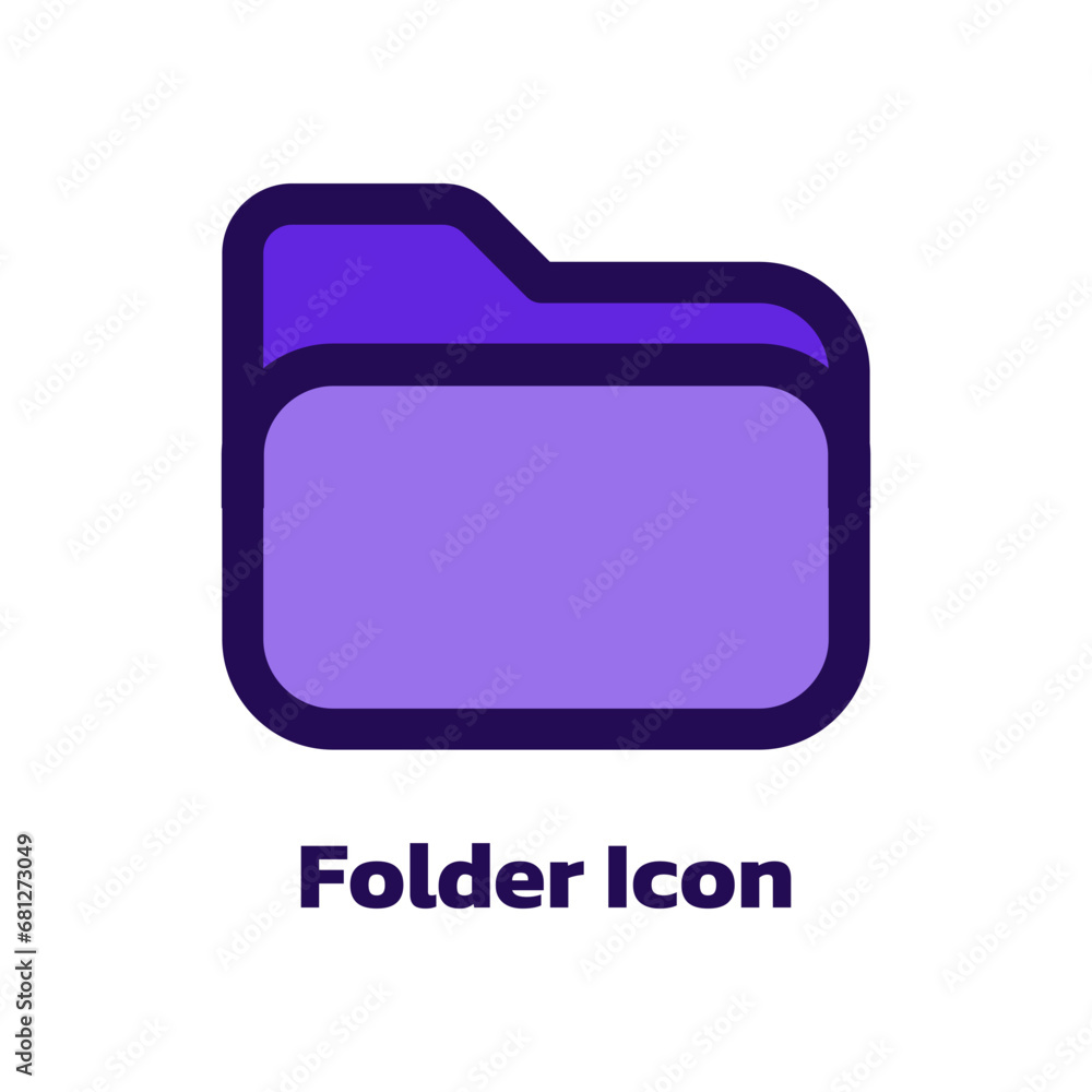 Empty Folder Icon, Empty Folder Vector, Empty Folder Icon Simple Clip ...