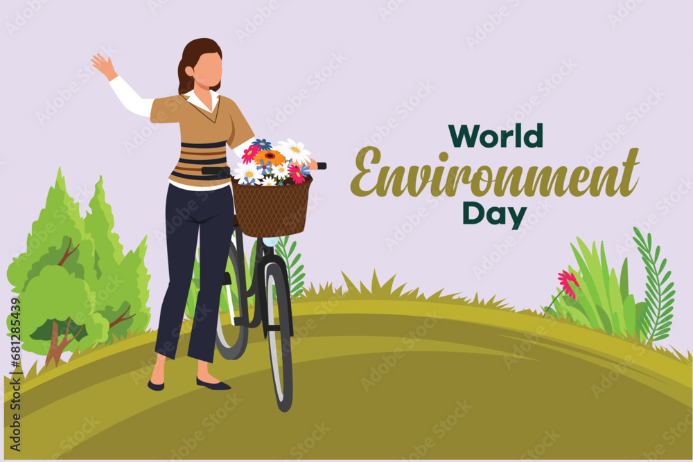 World Environment day. Colored flat vector illustration isolated. Stock ...