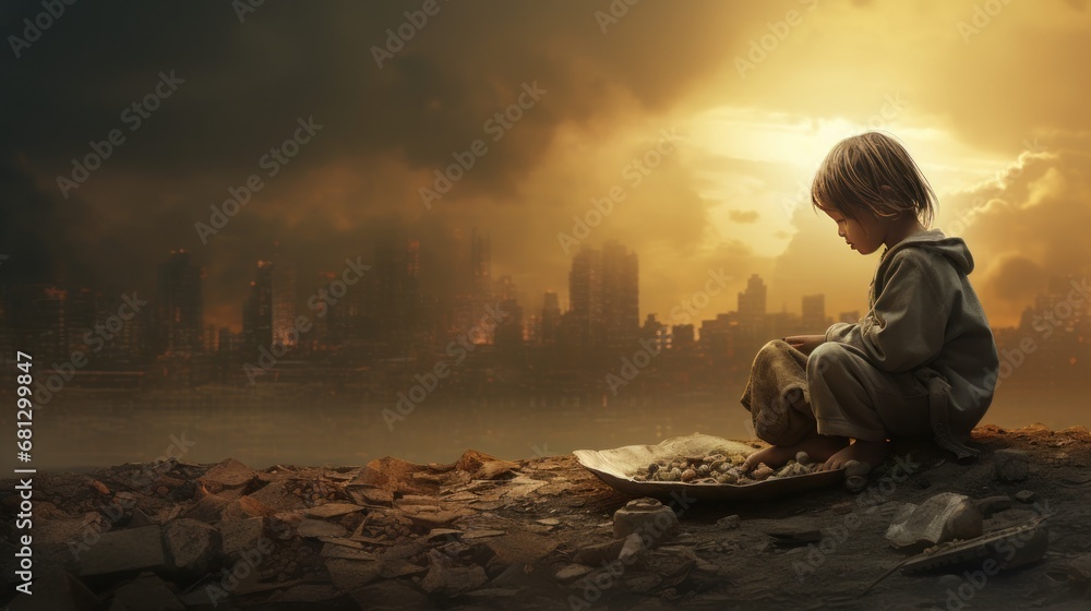 world poverty background wallpaper AI generated image Stock ...