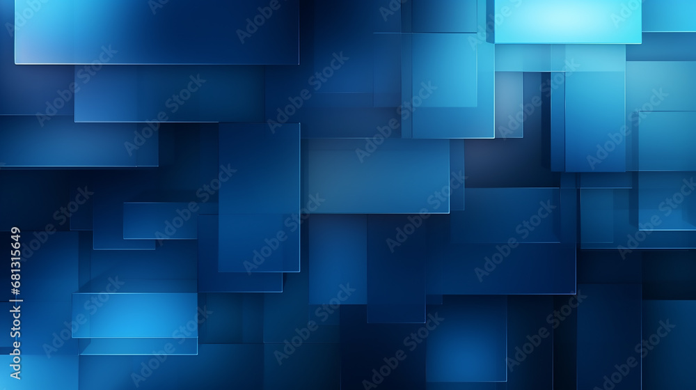 Blue and grey glossy squares abstract tech banner design. Modern ...