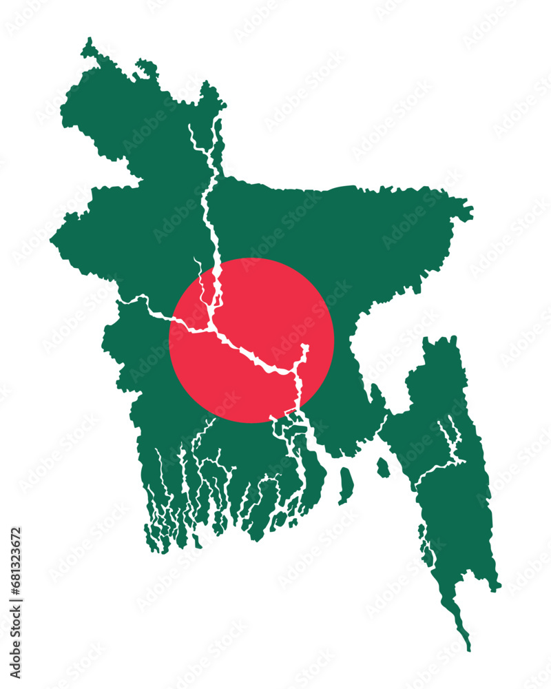 Bangladesh map, Bd map, Bangla Stock Vector | Adobe Stock