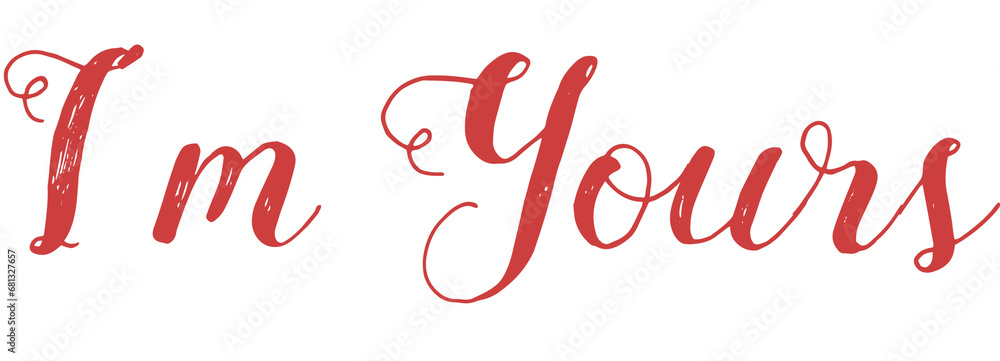 Digital png illustration of i'm yours text on transparent background ...