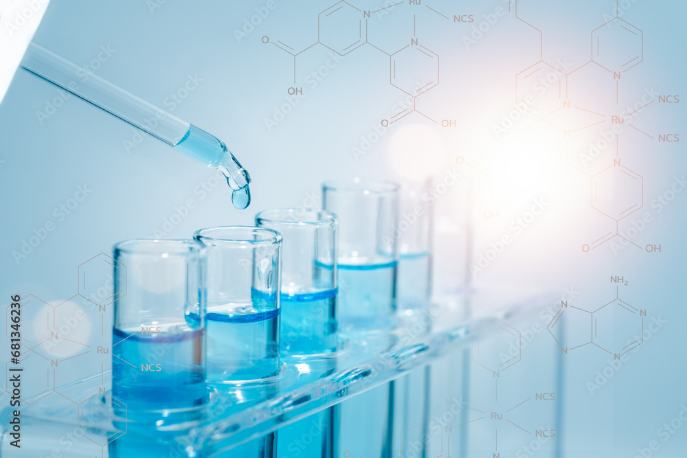 Chemistry laboratory tube glass, science laboratory research and ...