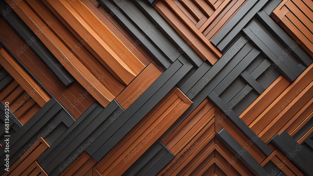 abstract geometric background, abstract simetris paneling pattern 3D ...