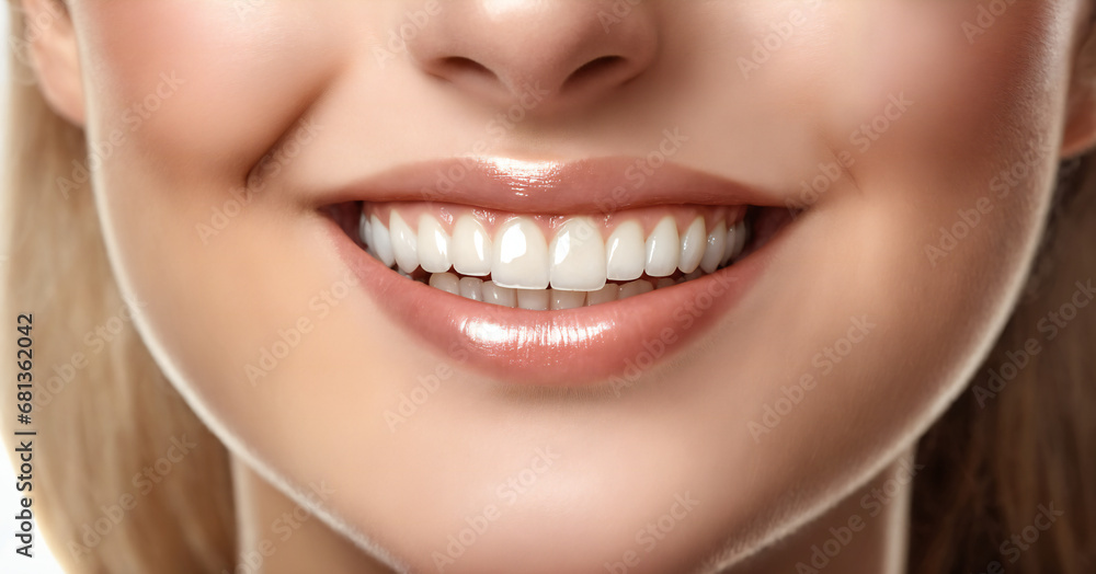 a close up photo of the lower part of a female face. beautiful cute ...